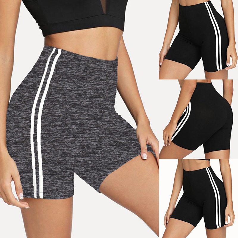 Gym Kurzhose Shorts Sporthose Jogging Kurze Slim Fit Basic Damen Hose F